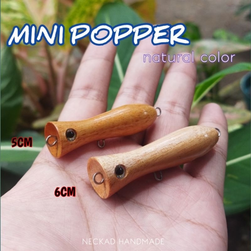 Jual LURE CASTING MINI POPPER HANDMADE 5 CM & 6CM | Shopee Indonesia