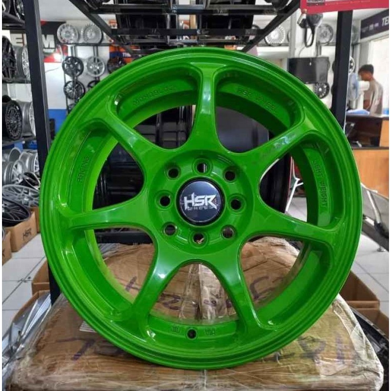 Jual Velg Mobil R15 HSR Sebunsuta Hijau For Avanza Xenia Vios Calya Sigra Mobilio Pelek Racing ...