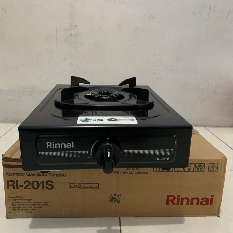 Jual Rinnai Paket Bundling Kompor Gas 1 Tungku Rinnai RI 201 S + Selang ...