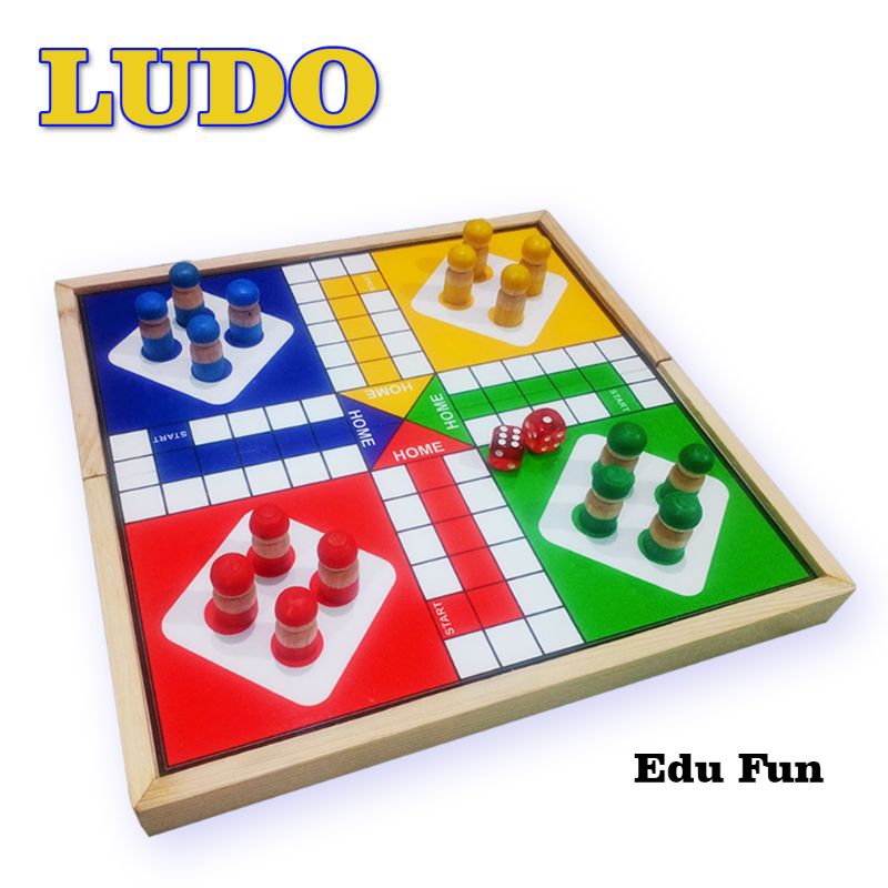 Jual papan permainan ludo kayu magnet | Shopee Indonesia