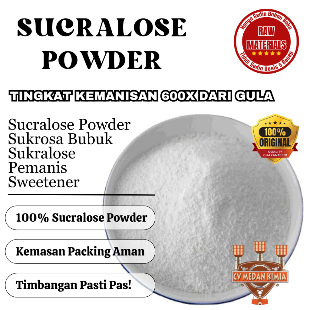 Jual Sucralose Powder 50 gram Sukralosa 50gram Sukrosa Sweetener ...