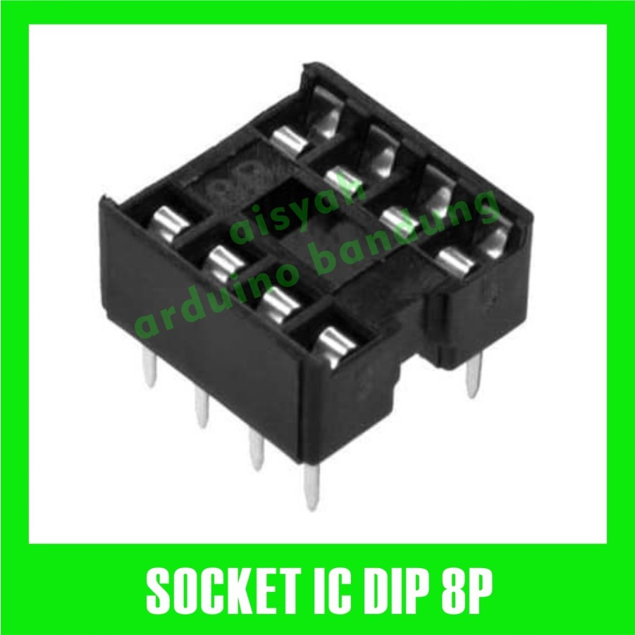 Jual soket ic 8p 8 pin socket ic kaki 8pin adapter 2x4 dip socket ic 8 ...
