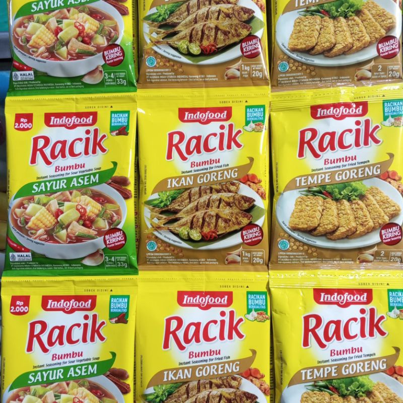 Jual BUMBU RACIK - Bumbu Racik Indofood Sachet isi 10 pcs | Shopee ...