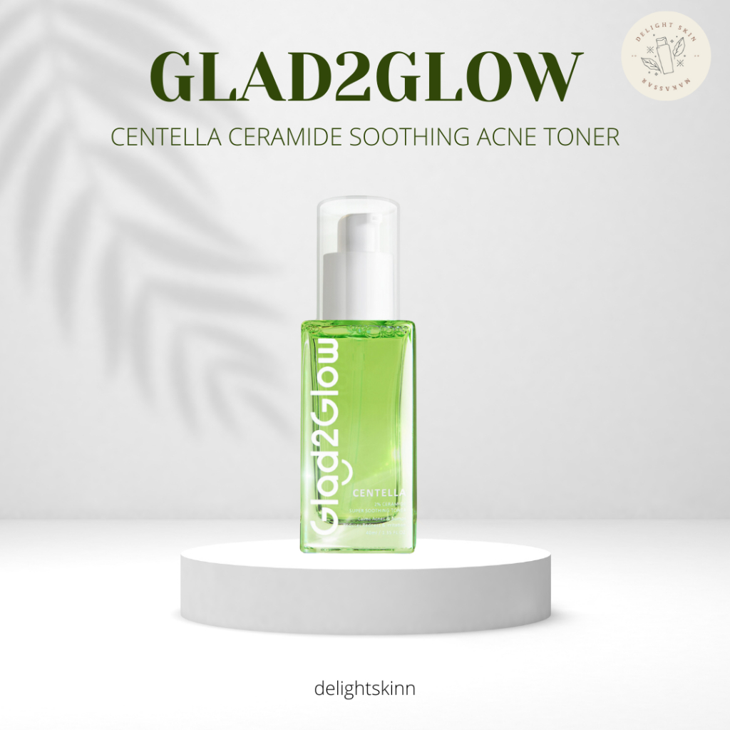 Jual GLAD2GLOW 2% Centella Ceramide Super Soothing Acne Toner 40ml | Calms Acnes & Bumps Reduces ...