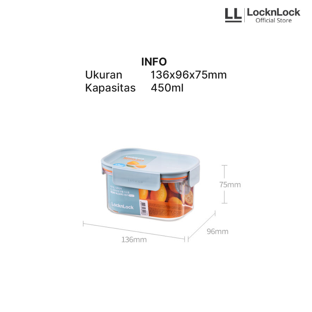 Jual LocknLock Bisfree Modular Plus Rectangular Kotak Makan Tritan ...