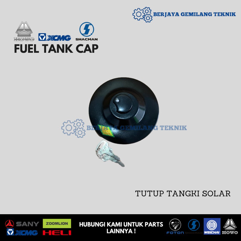 Jual Tutup Tangki Solar XCMG HOWO Shacman Sparepart Fuel Tank Cap ...