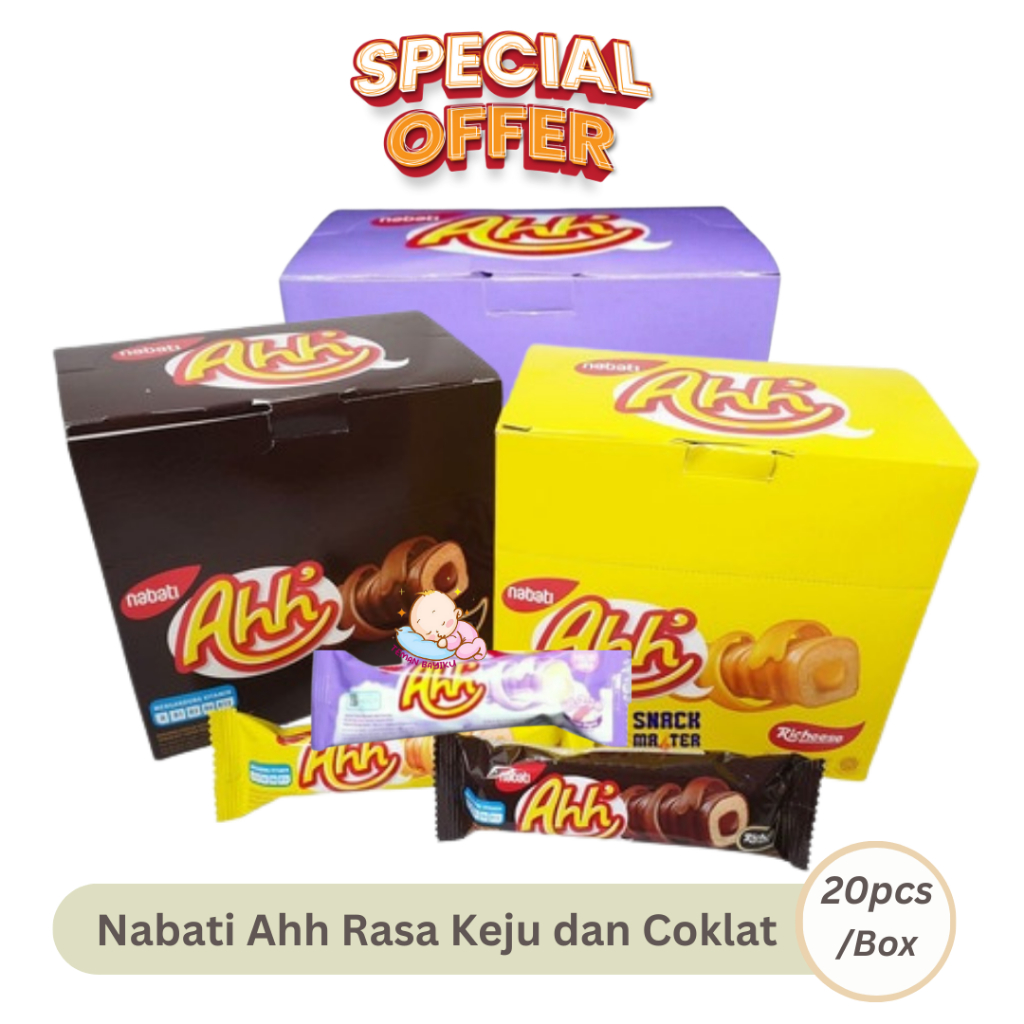 Jual Richeese Nabati Ahh Keju / Coklat 1 Box isi 20pcs x 4g Snack ...