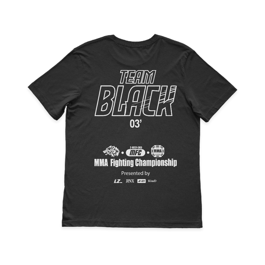 Jual TEAMBLACK | T-shirt Baju Kaos TEAM BLACK Mma Gym Manhwa Jinx Joo ...