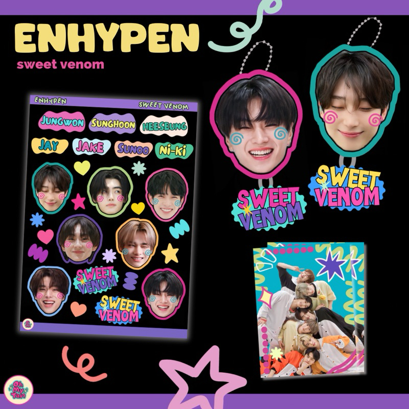 Jual Enhypen Sweet Venom Keychain & Sticker | Shopee Indonesia