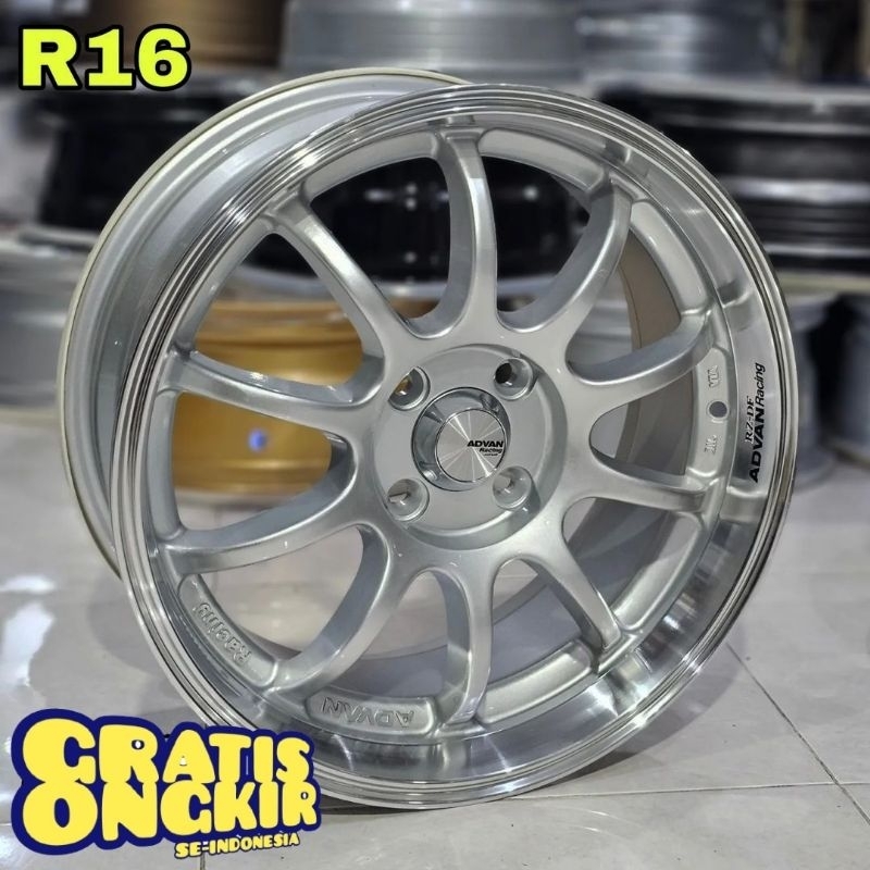 Jual velg mobil ring 16 lebar 7 pcd 4x100 et 40 ADVAN RZ velg racing mobil r16 brio jazz city ...