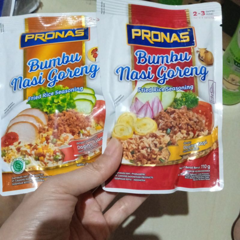 Jual Pronas bumbu nasi goreng daging sapi / daging ayam 110 gram ...