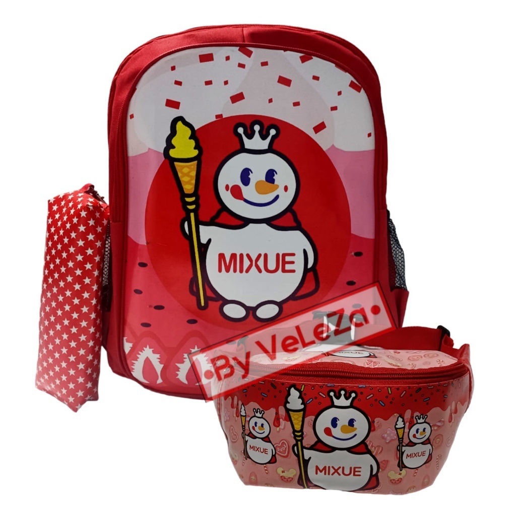 Jual Tas Viral!! ransel anak karakter maskot ice cream MIXUE dengan ...