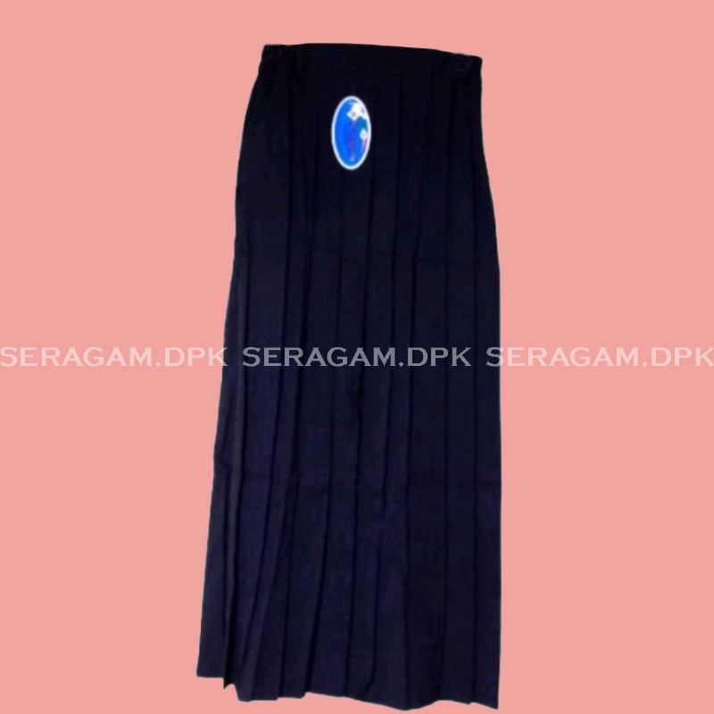 Jual ROK REMPEL PANJANG HITAM SD/SMK MERK "SERAGAM" | Shopee Indonesia