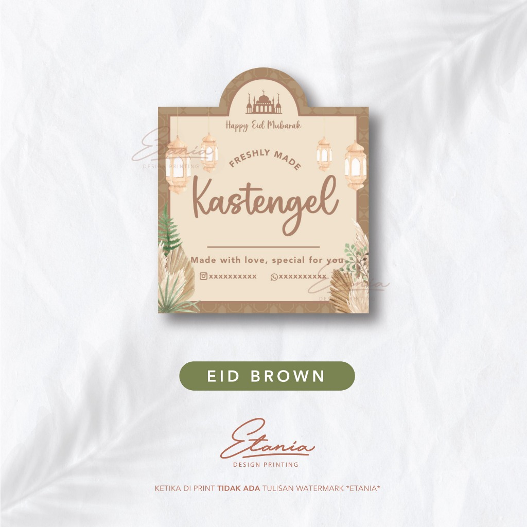 Jual Sticker Toples kue kering lebaran Label toples kue sticker varian ...