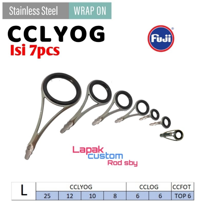Jual CCLYOG SET 7pcs RING GUIDE FUJI KAKI SATU | Shopee Indonesia
