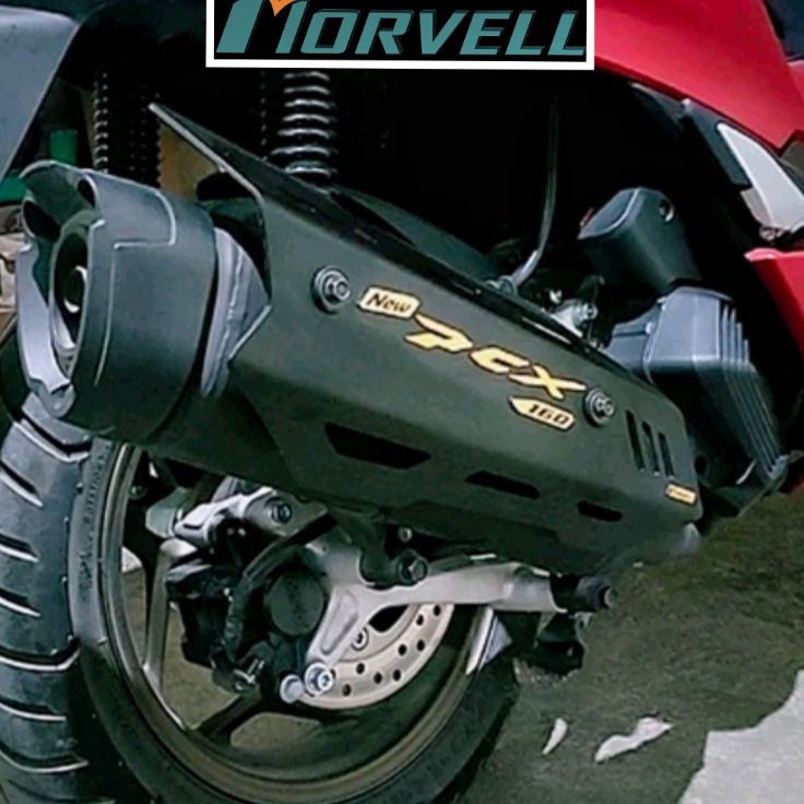 Jual IOD honda pcx 16 cover knalpot muffler cover dan baut knalpot ...