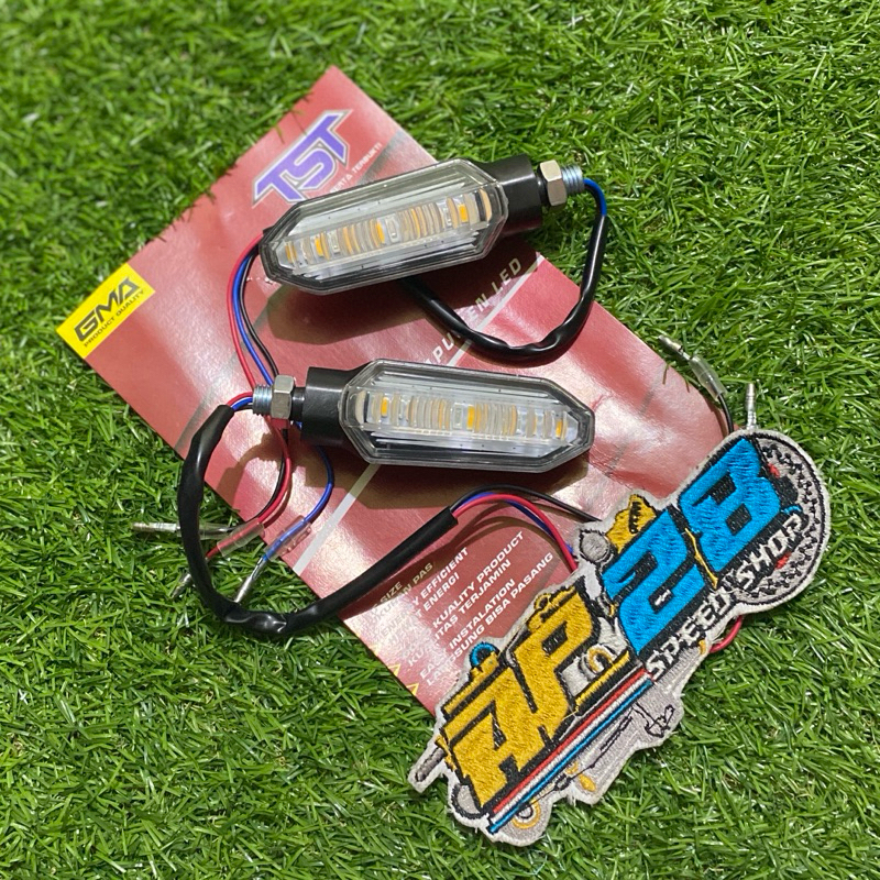 Jual LAMPU SEIN LED RUNNING ORIGINAL TST KANAN DAN KIRI UNIVERSAL MOTOR ...
