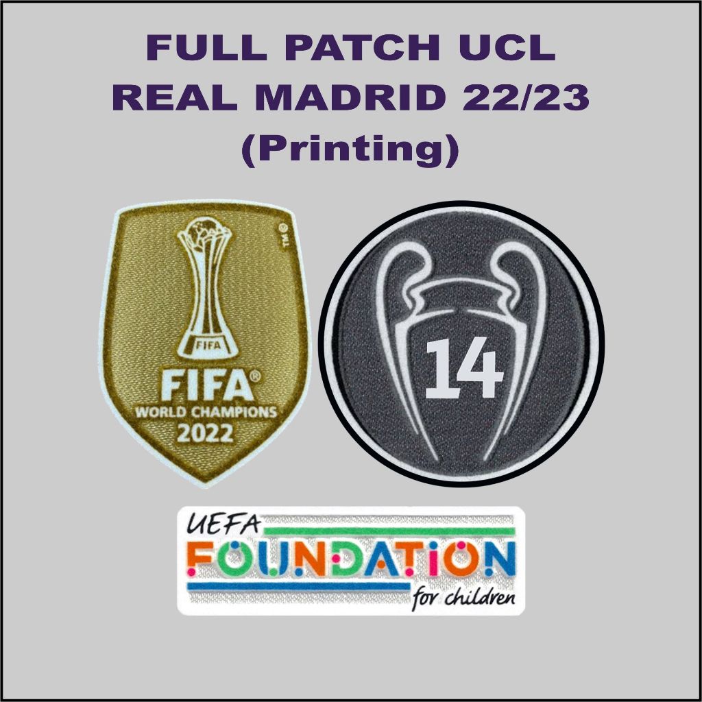 Jual FULL PATCH UCL REAL MADRID | Shopee Indonesia