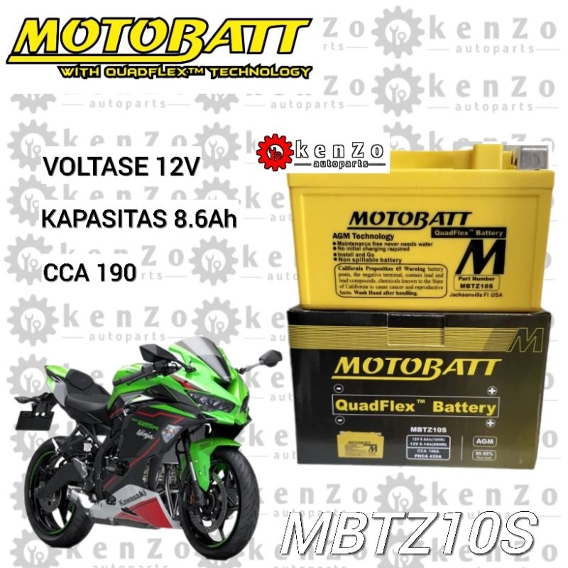 Jual AKI MOTOR SPORT YAMAHA R1 R6 FORZA 250CC MOTOBATT AGM BATTERY VRLA ...
