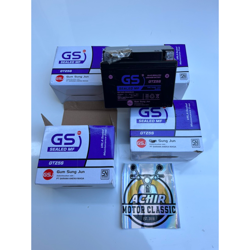 Jual AKI ACCU GS KERING 12V Honda Astrea 800 Prima Star ORIGINAL GS ...