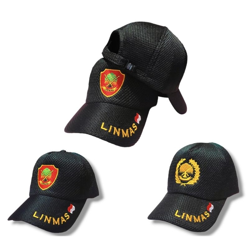Jual topi linmas hitam | Shopee Indonesia