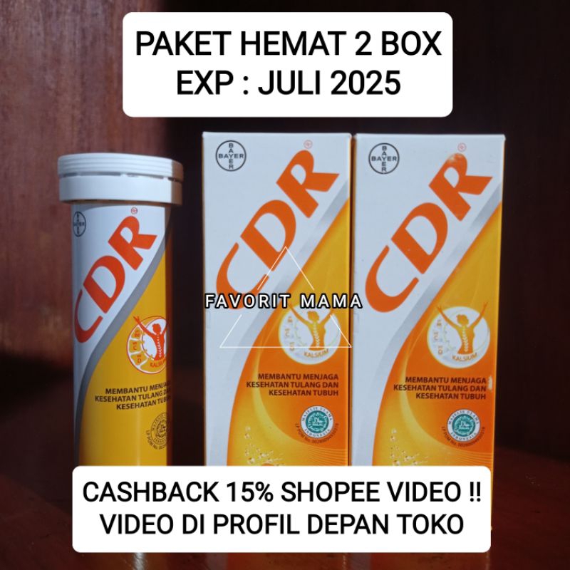 Jual PAKET HEMAT 2 BOX CDR 10 TABLET Vitamin Bumil Busui TOTAL 20 Tablet | Shopee Indonesia