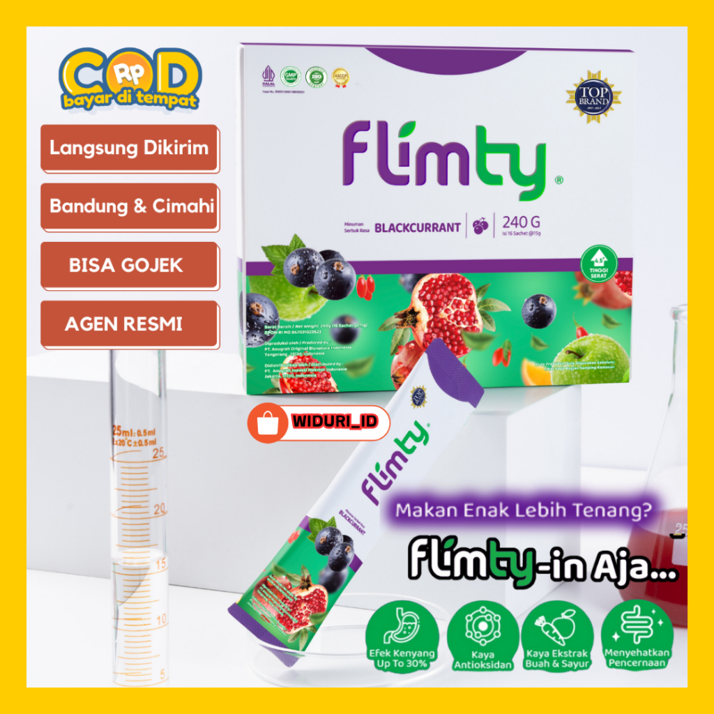 Jual [BISA COD & BISA SATUAN] FLIMTY FIBER HERBAL Minuman Pelangsing ...