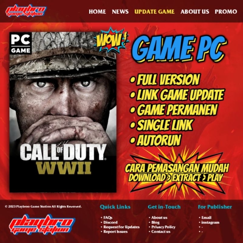 Jual Call of Duty WW2 - Game PC/Laptop (Download to Play Bro!) | Shopee ...
