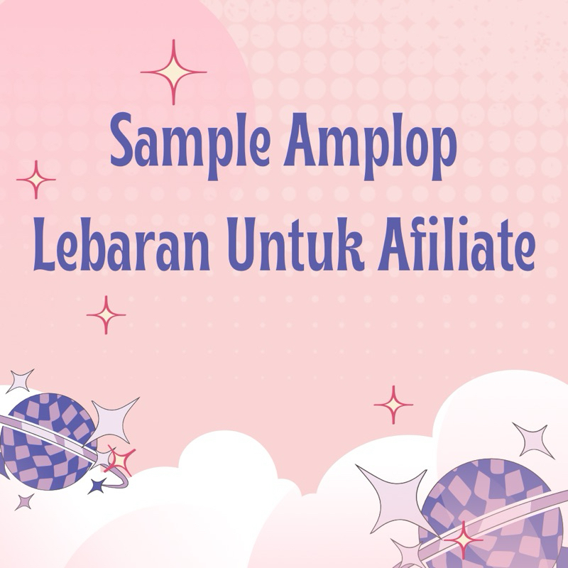 Jual Sample Amplop Lebaran Untuk Afiliate | Shopee Indonesia