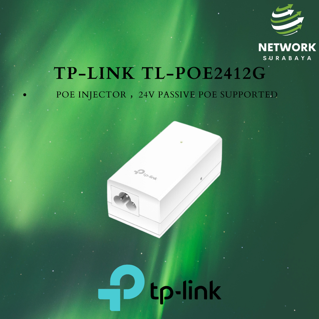 Jual TP-Link TL-POE2412G Gigabit 24VDC Passive PoE Adapter | Shopee ...