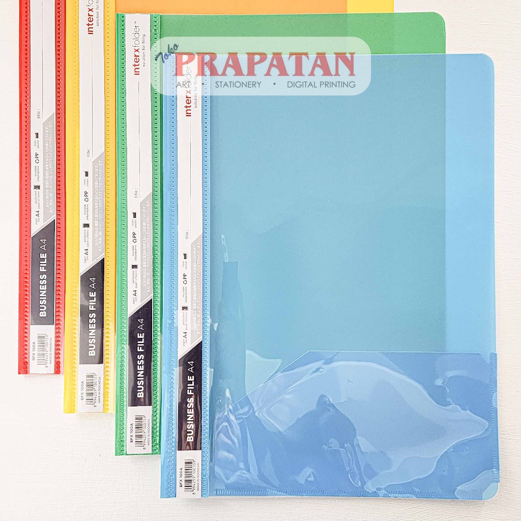 Jual InterX Map Business File A4 BFX100A | File Folder Organizer | Shopee Indonesia