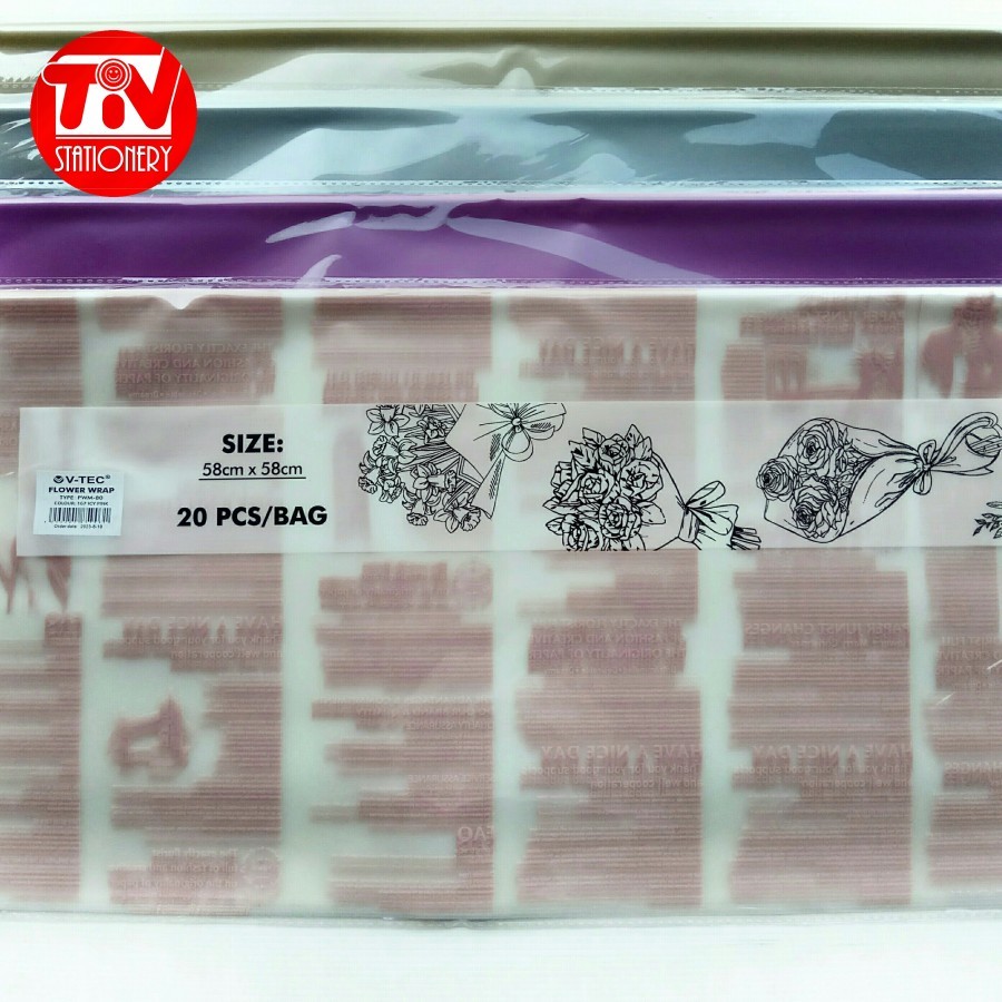 Jual Kertas Buket Bunga V-Tec Flower Wrap 58 cm x 58 cmas Buket Bunga V ...