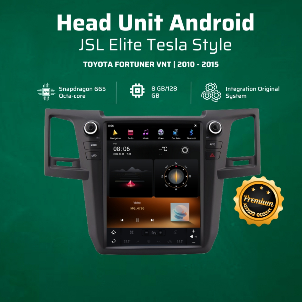 Jual HEAD UNIT ANDROID TESLA - OEM TOYOTA FORTUNER VNT 2005 - 2014 ...