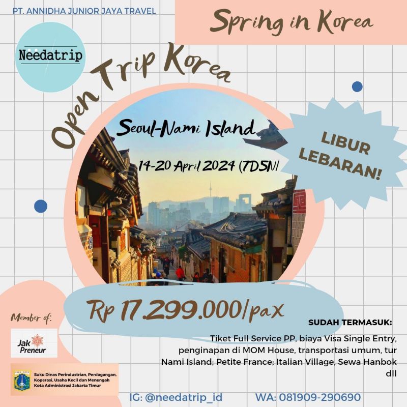 Jual OPEN TRIP KOREA SELATAN LIBUR LEBARAN (DP) | Shopee Indonesia