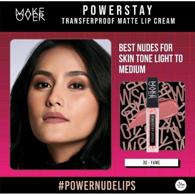 Jual 30 FAME Make Over Powerstay Transferproof Matte Lip Cream Limited ...
