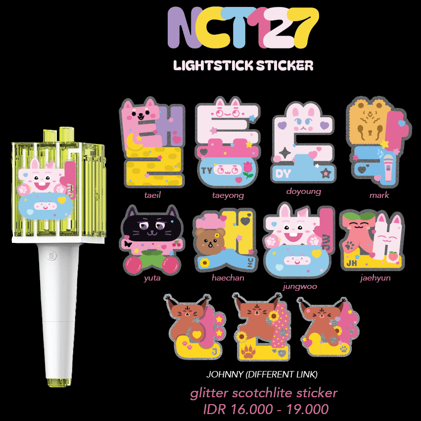 Jual [NAKASHAKI] - NCT 127 & NCT Dream Lightstick sticker ...
