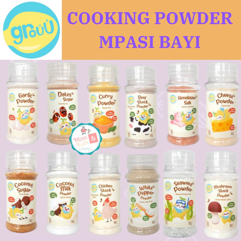 Jual GROUU COOKING POWDER | BUMBU MASAK KALDU MPASI BAYI | Shopee Indonesia