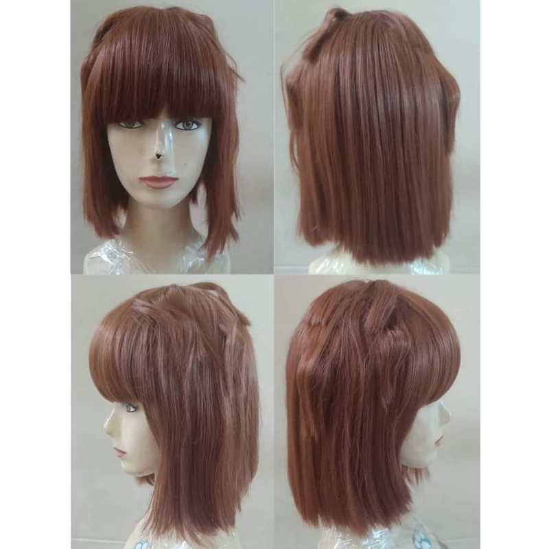 Jual wig ai haibara detektif Conan wig cosplay coklat pendek | Shopee ...