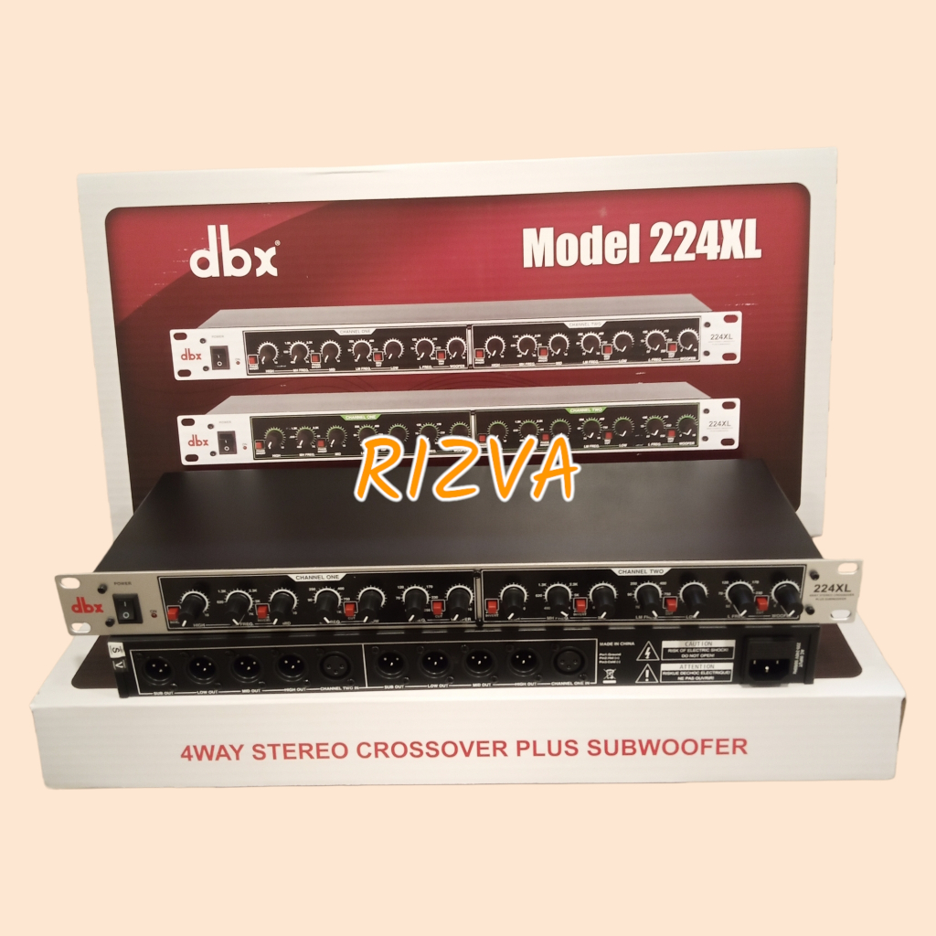 Jual DBX 224XL 4 WAY STEREO CROSSOVER PLUS SUBWOOFER 224 XL MERAH | Shopee Indonesia