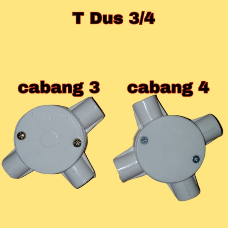Jual T Dus Putih cabang 3 dan cabang 4 (Camry/Erke/Trm) | Shopee Indonesia