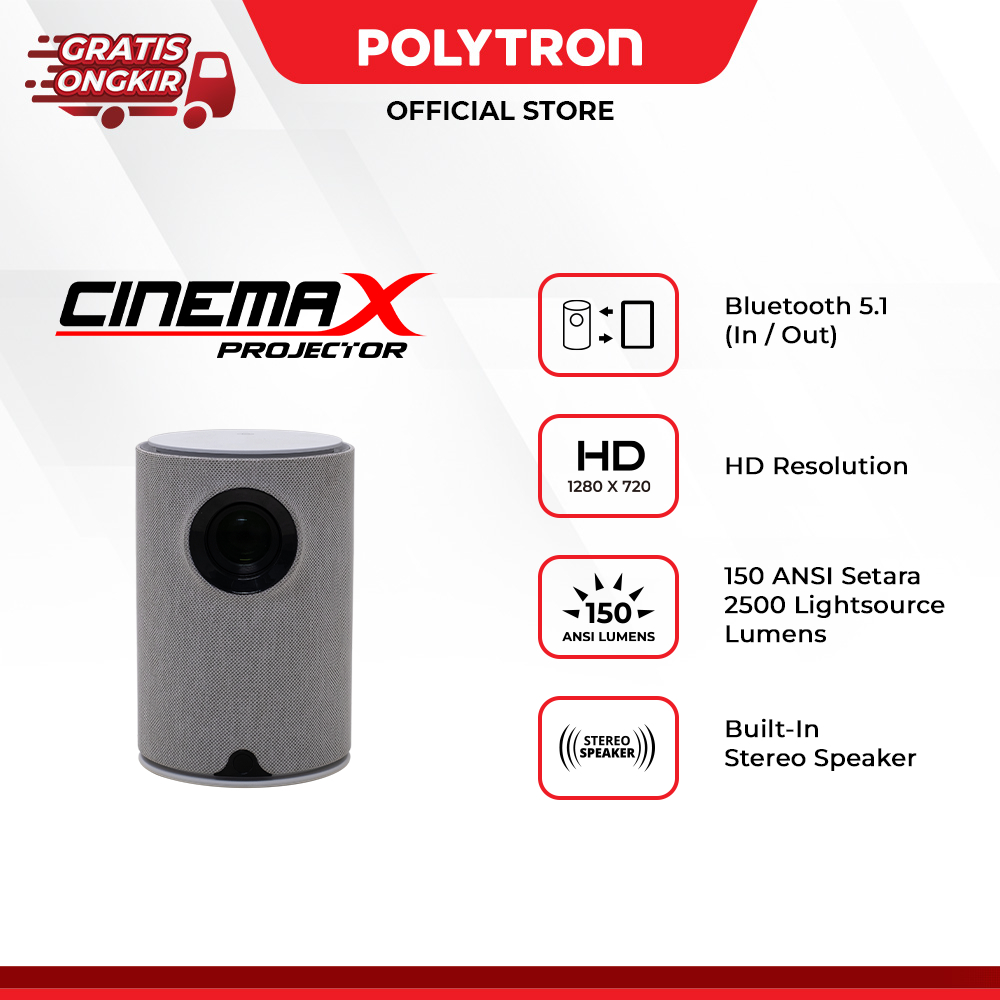Jual POLYTRON Proyektor - PLP 71LHM 80 Inch FHD | Shopee Indonesia