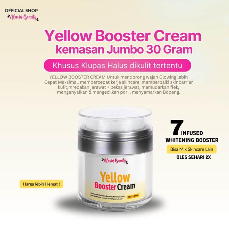 Jual HARGA KHUSUS PO-YELLOW BOOSTER CREAM 30GRAM 7 POWER DOSIS - ALURIN ...