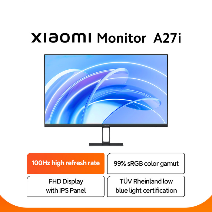 Jual MONITOR XIAOMI 27 inch A27i BEZELESS IPS FHD 100Hz, XIAOMI Monitor ...