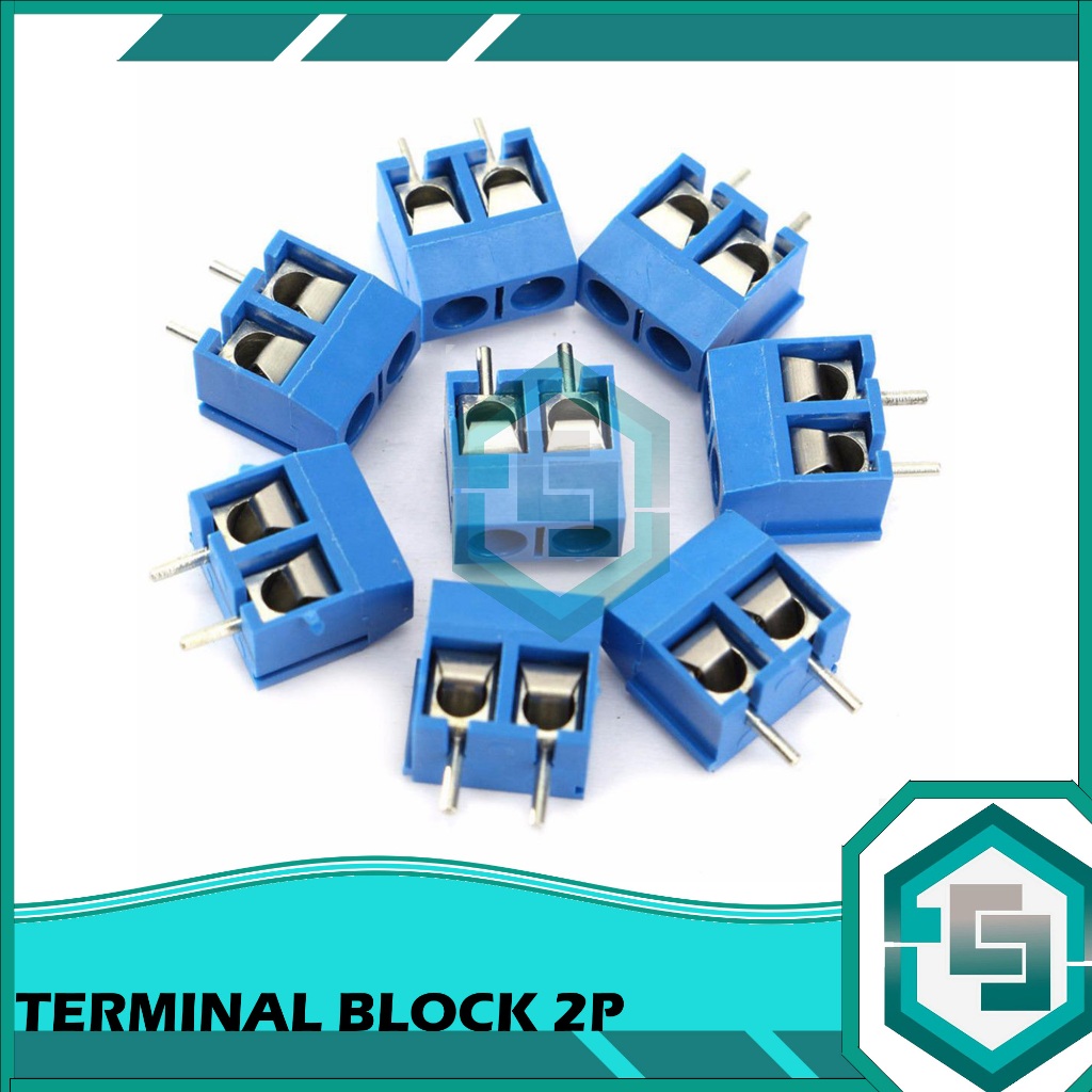 Jual KF301-2P TERMINAL PCB BLOCK SCREW 2 PIN 2 P BLUE BIRU | Shopee ...