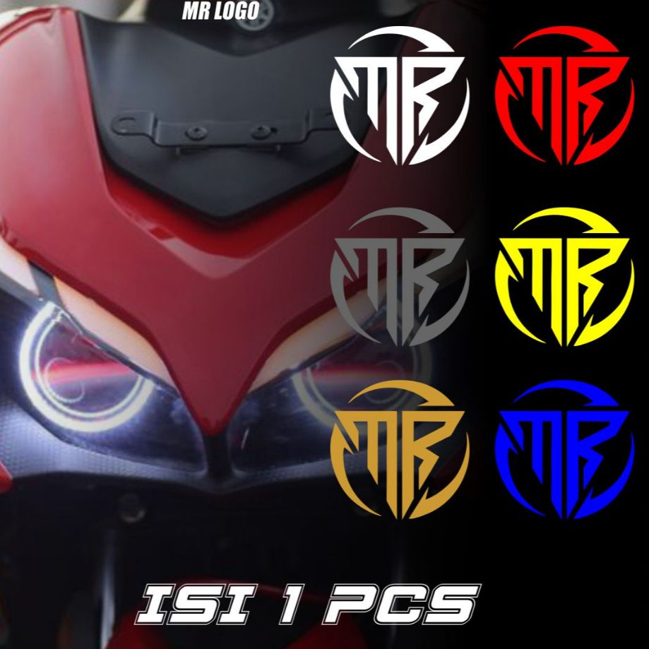Jual Stiker Keren Buat Motor MR Logo Cutting Sticker Spakbor depan ...