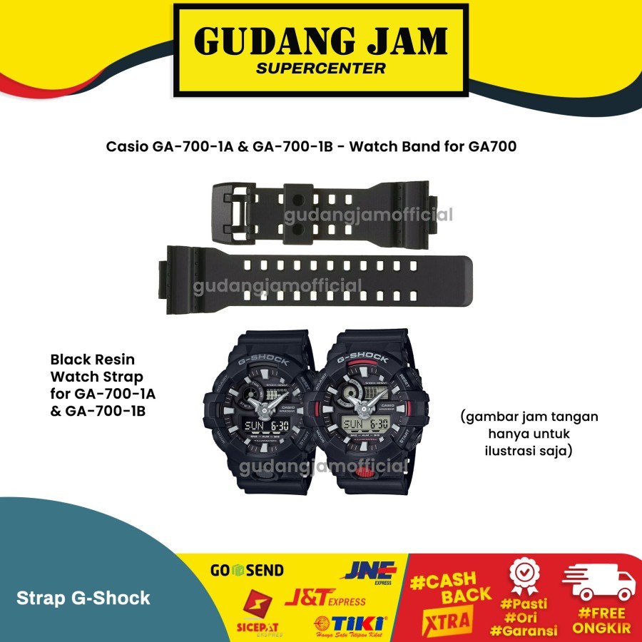 Jual Tali Strap G-Shock GA-700 GA700 GA-700-1 Band Watch Casio Original ...