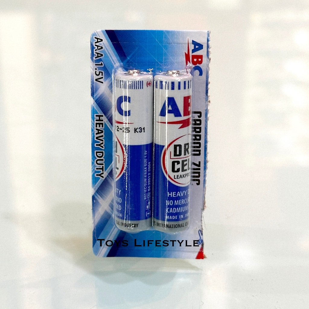 Jual Batu Baterai ABC BIRU Dry Cell AA / A2 AAA / A3 Battery 1.5V (4 ...