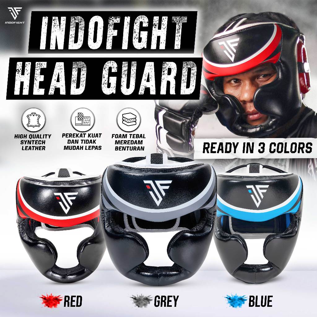Jual Head Guard Boxing Indofight Helm Tinju Pelindung Kepala Boxing ...