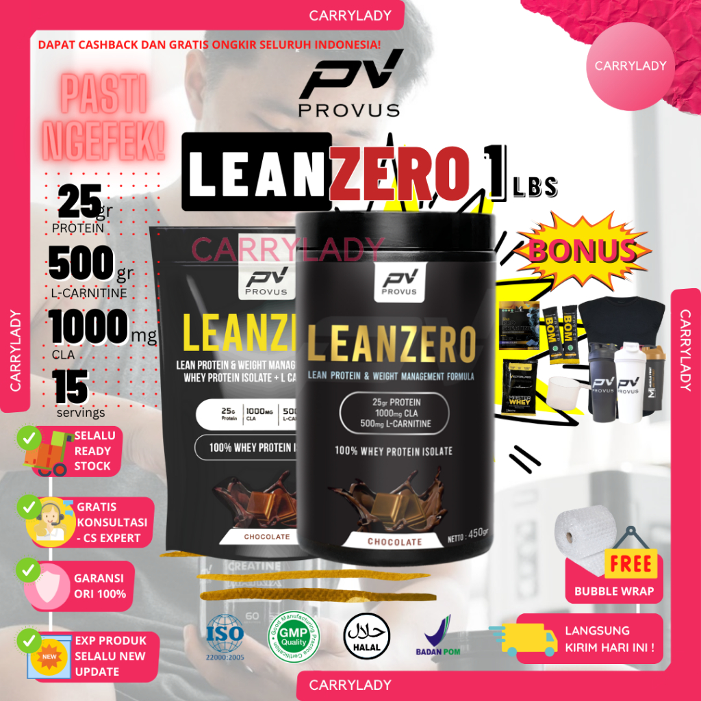 Jual Provus Lean Zero Isolate Whey Protein Dan Fat Burner Lost Weight ...