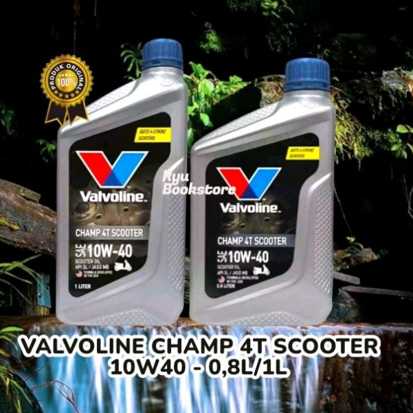 Jual Valvoline Champ 4T Scooter 10W40 - 0,8L/1L | Shopee Indonesia